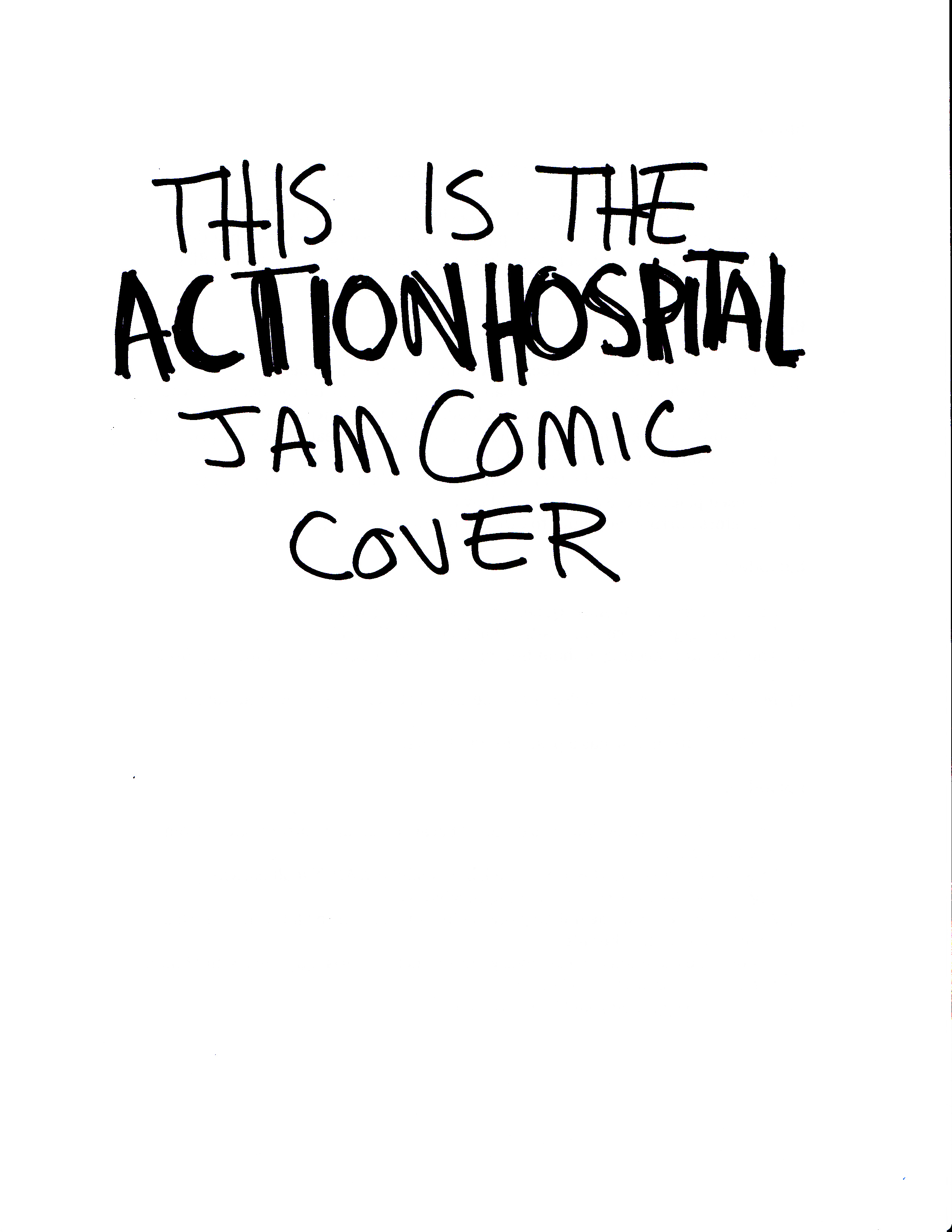 Action Hospital: The Jam Comic Issue Six Cover | THE ACTION HOSPITAL